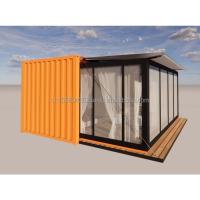 China Wall 50/75/100mm Wave Sandwich Panel Luxury Modular Portable Prefabricated Container House with Toilet Modern Hotel Design for sale