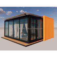 China Wall 50/75/100mm Wave Sandwich Panel Luxury Modular Portable Prefabricated Container House with Toilet Modern Hotel Design for sale