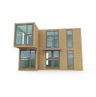 China Modern Double-Story Prefab Farmhouse for Outdoor Office Residential Made from Sandwich Panel and Galvanized Steel Bending for sale