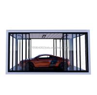 China Crystal Glass Shop Design 20ft Mobile Prefabricated House with Galvanized Steel Bending 180g and Aluminum Alloy Windows for sale