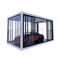 China Crystal Glass Shop Design 20ft Mobile Prefabricated House with Galvanized Steel Bending 180g and Aluminum Alloy Windows for sale