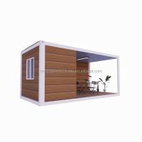 China Steel Structure Frame Welded 20ft Flat Pack Assembled Container Mobile House for Hotel Simple and Luxurious Garden House for sale