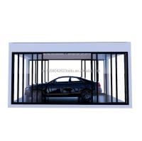 China Crystal Glass Shop Design 20ft Mobile Prefabricated House with Galvanized Steel Bending 180g and Aluminum Alloy Windows for sale
