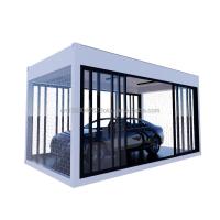 China Crystal Glass Shop Design 20ft Mobile Prefabricated House with Galvanized Steel Bending 180g and Aluminum Alloy Windows for sale