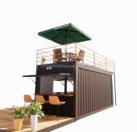 China 10ft 20ft Two-story Pop-up Container Bar designed with Modern Design Style and Aluminum Alloy Windows for sale