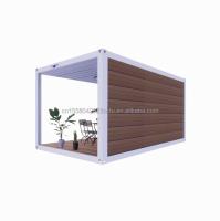 China Steel Structure Frame Welded 20ft Flat Pack Assembled Container Mobile House for Hotel Simple and Luxurious Garden House for sale