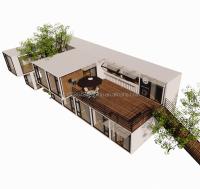 China Container Mobile House School Cafeteria Flat Packaging with Customized Color and Design for sale