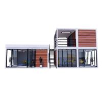 China 20ft Portable Kiosk Modified Prefab Modular Coffee Shop Shipping Container Bar tiny house 3 bedroom designed for Hotel for sale