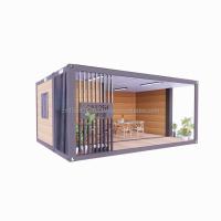 China Customized Color 20ft Wooden House with Luxurious Garden Studio Flat Package Container and Mobile Bar Materials Used for sale