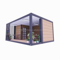 China Customized Color 20ft Wooden House with Luxurious Garden Studio Flat Package Container and Mobile Bar Materials Used for sale