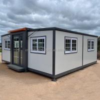China 40 FT Modern Design Prefabricated Homes Outdoor Foldable Container House with Sandwich Panel and Aluminum Alloy Windows for sale