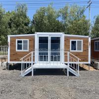 China 40 FT Modern Design Prefabricated Homes Outdoor Foldable Container House with Sandwich Panel and Aluminum Alloy Windows for sale