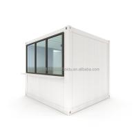 China Modern Design Prefab Modular Toilets Portable Outdoor Flat Pack Container Made of Steel and Sandwich Panel for Shop 10FT for sale