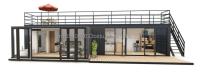 China Galvanized Steel Square Tubes Used in Modern Design Portable 20FT 40FT Container House for Outdoor for sale