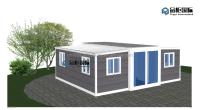 China 20ft or 40ft Modular Steel Buildings Prefabricated Modern Houses with Outdoor and Sandwich Panel Material for sale