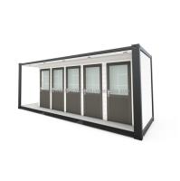 China Galvanized Steel Bending 180g Profabricated Modern Outdoor House-Steel and Sandwich Panel Modified Shipping Container Toilet Container for sale