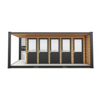 China Outdoor Toilet Modified Shipping Container Style 20ft or 40ft Made of Steel and Sandwich Panel with Aluminum Alloy Windows for sale