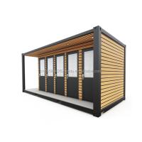 China Outdoor Toilet Modified Shipping Container Style 20ft or 40ft Made of Steel and Sandwich Panel with Aluminum Alloy Windows for sale