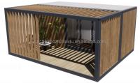 China 20ft Luxury Prefab Wooden House with Kitchen Bathroom and Outdoor BBQ Flat Pack Simple Installation Materials for sale