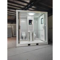 China Flat Pack Container for Portable Outdoor Toilet Modified Shipping Container Style Made of Steel and Sandwich Panel for sale