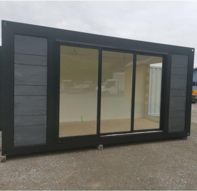China Aluminum Alloy Windows Used in 20 Foot Luxury Prefabricated Wooden House with Kitchen and Bathroom for sale