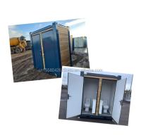 China Modern Outdoor Mobile Toilet Cabin with Shower Galvanized Steel Bending and Sandwich Panel Movable Restroom for sale