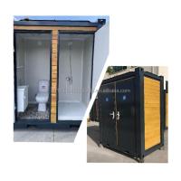 China Modern Outdoor Mobile Toilet Cabin with Shower Galvanized Steel Bending and Sandwich Panel Movable Restroom for sale