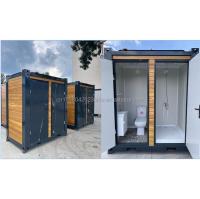 China Modern Outdoor Mobile Toilet Cabin with Shower Galvanized Steel Bending and Sandwich Panel Movable Restroom for sale