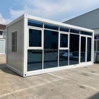 China Customized Color 20ft Prefabricated Flat Package Bulk Container Frame House for Migrant Workers on Construction Site for sale