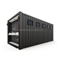 China Steel Public Restrooms Flat Pack Customized Modern Design Prefab Container House for Hotel Application Customized Color for sale