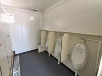 China Modern Look Prefabricated Container Toilet for Shop or Villa Aluminum Alloy Windows and Mid-Century Modern Design for sale