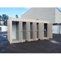 China Modern Look Prefabricated Container Toilet for Shop or Villa Aluminum Alloy Windows and Mid-Century Modern Design for sale