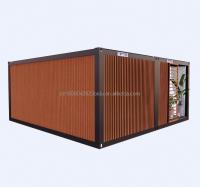 China 20 Foot Deluxe 2-Bedroom Prefabricated Wooden House Modern Design Foldable Kitchen Bathroom and Outdoor Terrace for Living for sale