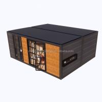 China Luxury Modern Expandable Container Two-Storey Tiny Wooden Prefab House Buildings Hotel Apartment Steel Cabin Prefabricated Home for sale