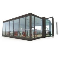 China Aluminum Alloy Windows Modern 40ft 20ft Steel Container Modules for Rapid Assembly Home Expansion Mall Coffee Shop for sale