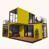China Aluminum Alloy Windows Customized 3 Modules Modular Living Container Flat Pack Prefab Home Office or Garden House Made from Steel for sale