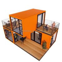 China Aluminum Alloy Windows Customized 3 Modules Modular Living Container Flat Pack Prefab Home Office or Garden House Made from Steel for sale