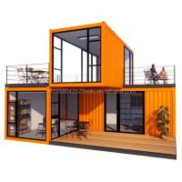 China Aluminum Alloy Windows Customized 3 Modules Modular Living Container Flat Pack Prefab Home Office or Garden House Made from Steel for sale