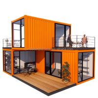 China Aluminum Alloy Windows Customized 3 Modules Modular Living Container Flat Pack Prefab Home Office or Garden House Made from Steel for sale