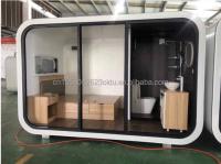 China Modern 20ft 40ft Prefab House Outdoor Tiny Pod Coffee House Mobile Working Apple Cabin-Popular Prefabricated Cabin Apartment Apartment for sale