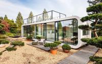 China Modern 20ft 40ft Prefab House Outdoor Tiny Pod Coffee House Mobile Working Apple Cabin-Popular Prefabricated Cabin Apartment Apartment for sale