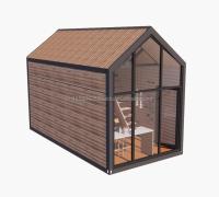 China Detachable Wooden Mobile House with 50/75/100mm Wave Sandwich Panel Walls and Modern Design Style Loft Bedroom Included for sale
