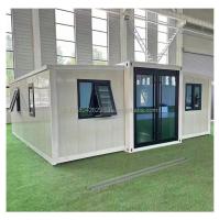 China Modern Design 40ft Folding Expandable Flat Prefabricated Container House with Good Prices and Aluminum Alloy Windows for sale