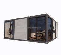 China Galvanized Steel Bending 180g 20ft 40ft Detachable Prefabricated Flat Pack Container Home House With 2 Bedrooms for Hotel for sale