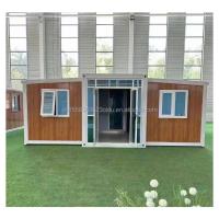 China Modern Design 40ft Folding Expandable Flat Prefabricated Container House with Good Prices and Aluminum Alloy Windows for sale