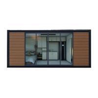 China Wall 50/75/100mm Wave Sandwich Panel Luxury Modern Wooden House Steel Structure Flat Packaging Container House for Hotel for sale