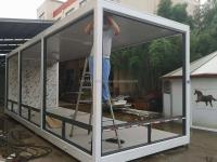 China Portable Family Flat Packaging 20ft or 40ft Luxury Prefabricated Container Room with Aluminum Alloy Windows for sale