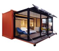 China Customized Color 20ft Shipping Container Bar Prefabricated House Drawer Type Push-Pull Expansion Container House Living Room for sale