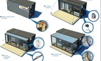 China Customized Color 20ft Shipping Container Bar Prefabricated House Drawer Type Push-Pull Expansion Container House Living Room for sale