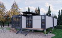 China Steel Frame Galvanized Steel Bending 180g 20ft 40ft Farm Home Flat Package Container Bedroom Kitchen Living Room Bathroom for sale